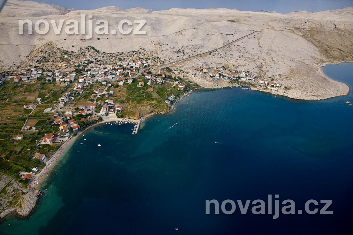 Caska, Zubovići – letecké snímky, Pag, Chorvátsko I NOVALJA